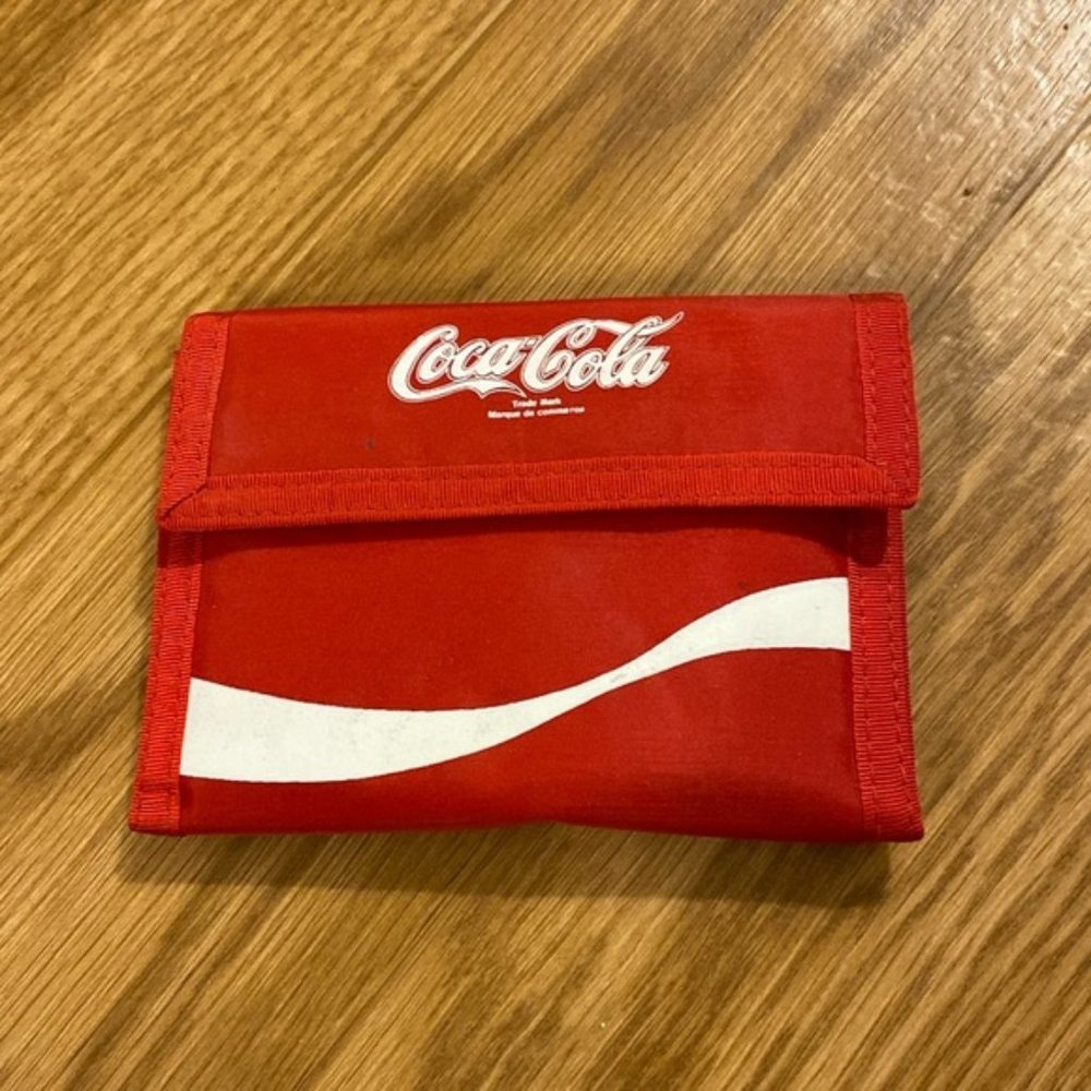 1980’s Coca-Cola Wave Red Tri-Fold Classic Coke Walle… - Gem